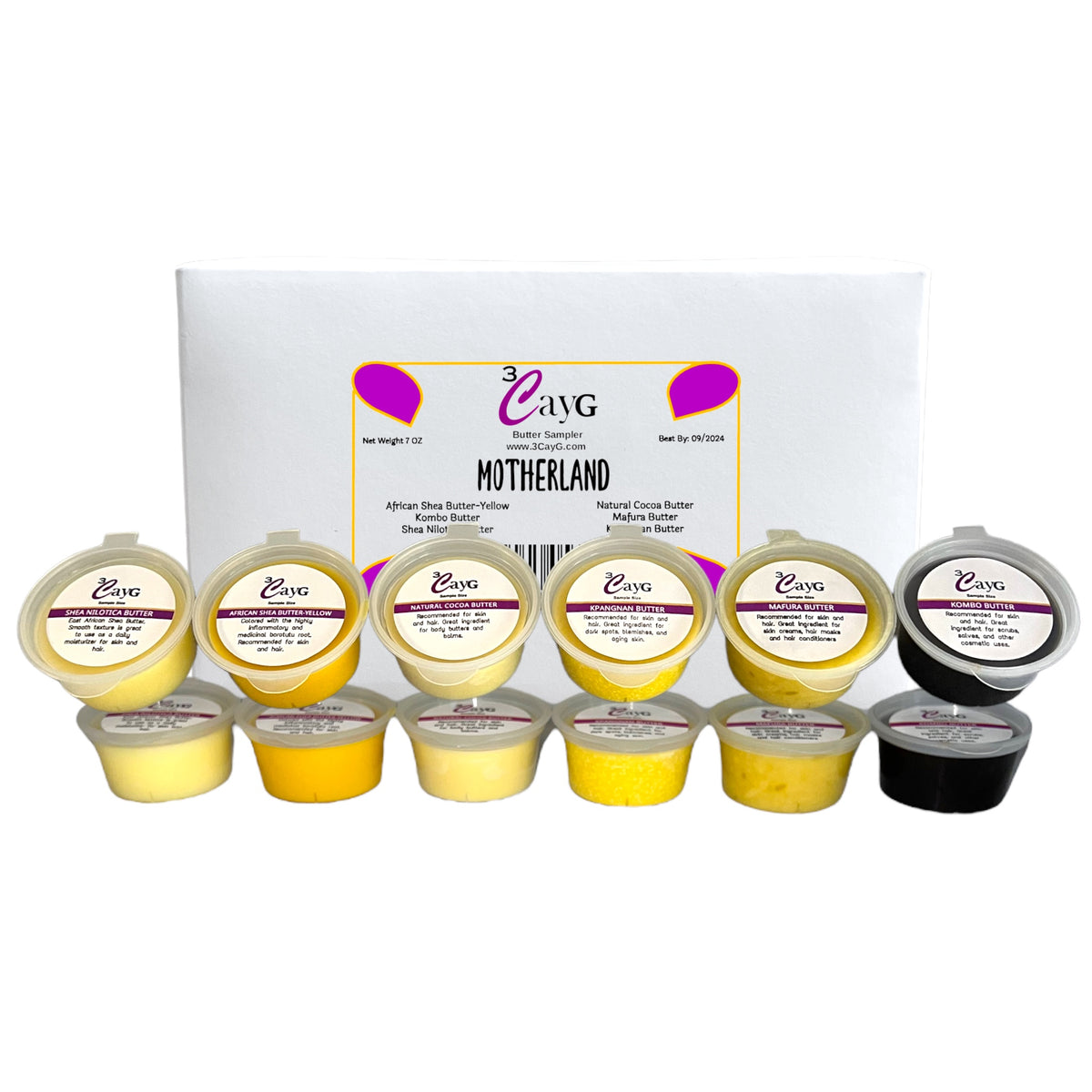 3CayG Butter Sampler MOTHERLAND | African Butter Samplers
